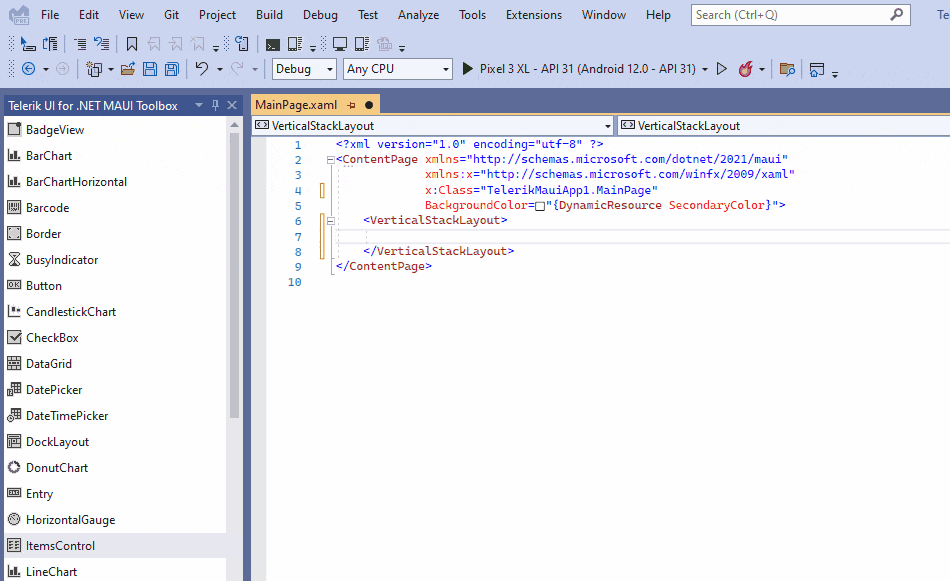 Progress Telerik UI for .NET MAUI Extension - Visual Studio Marketplace